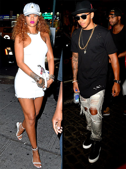 Rihanna and Lewis Hamilton at NYC Club : People.com